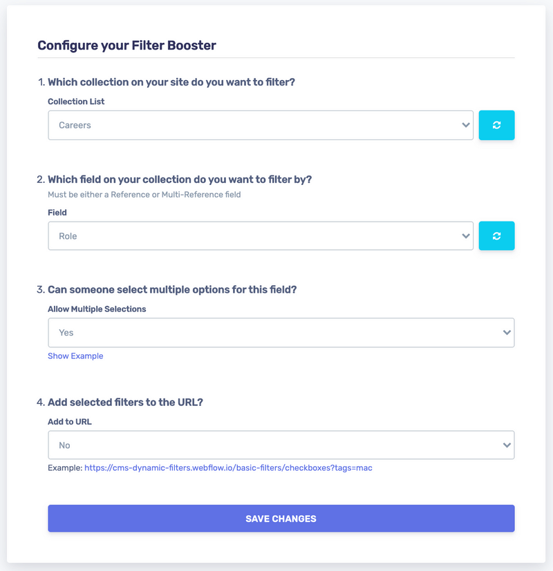 Dynamic Filtering for Webflow CMS | Jetboost